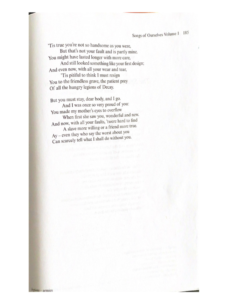 Songs of Ourselves Volume 1 185 | PDF