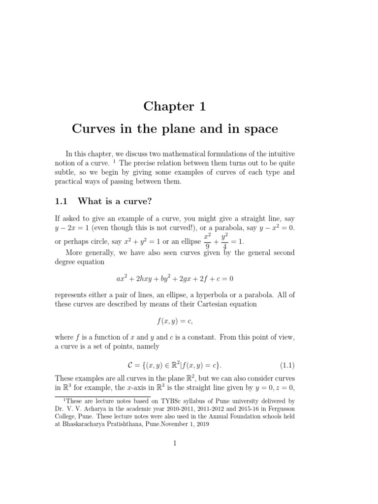 Diff Geometry | PDF | Curve | Circle