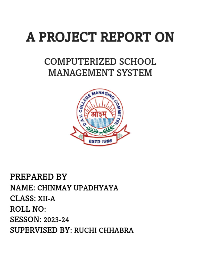 Computter Science Project | PDF | Databases | Data