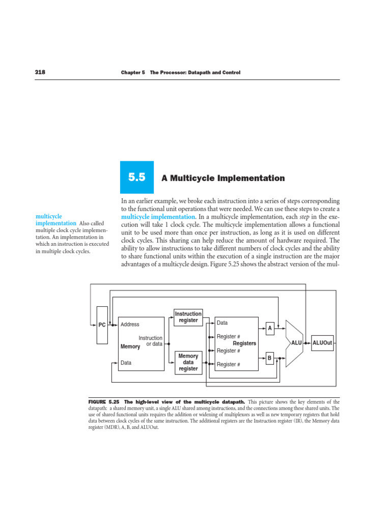 Multi Cycle Datapath Pdf Electronic Engineering Office Equipment 