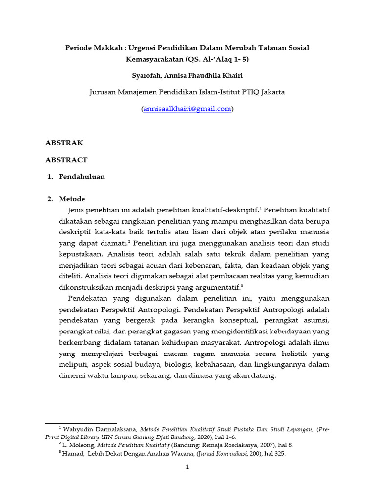 Tafsir Pendidikan Kel.1 | PDF