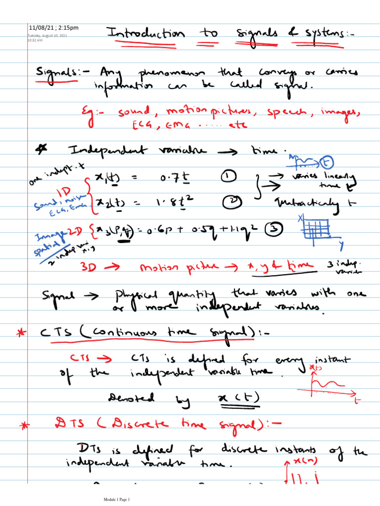 Signals and Systems | PDF | Physics | Applied Mathematics
