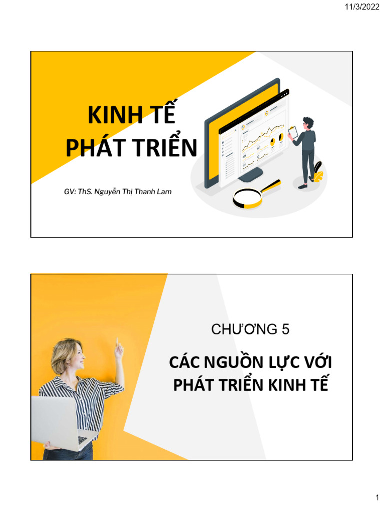 KTPT 5. Các nguồn lực với phát triển kinh tế | PDF