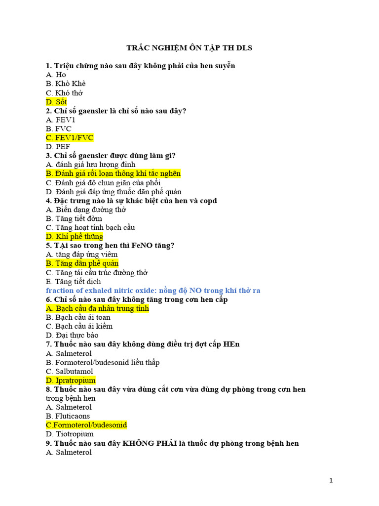 TRẮC NGHIỆM ÔN TẬP TH DLS đáp án | PDF