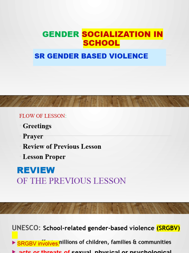 Gender-Based Violence in Schools Guide | PDF | Sexual Harassment ...
