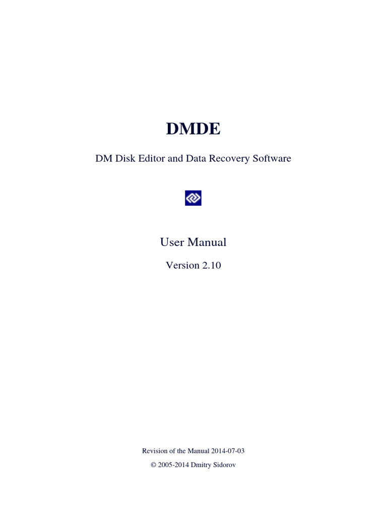 DMDE Manual | PDF | Booting | Computer File