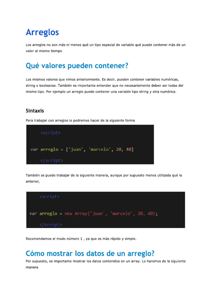 Javascript Desde Cero Clase 3 | PDF