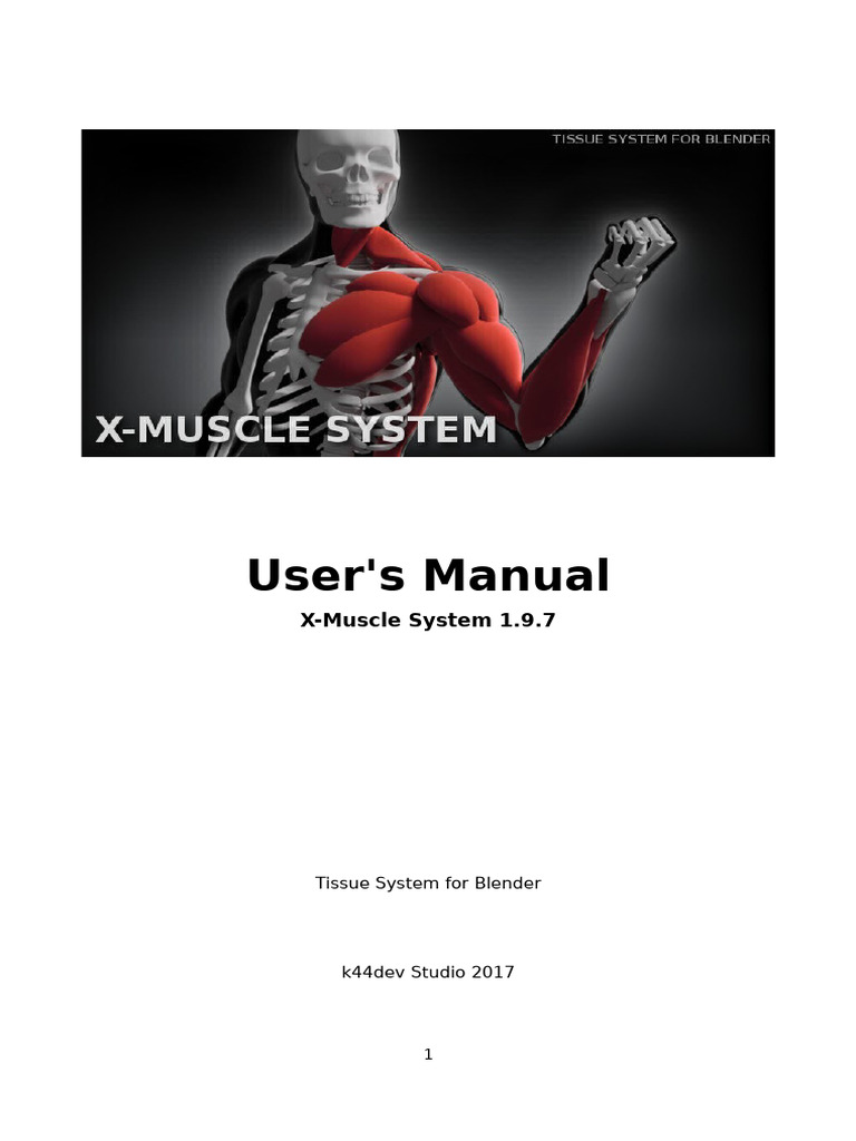User Manual For X Muscle Blender | PDF | Blender (Software) | Elbow User Manual For X Muscle Blender | PDF | Blender (Software) | Elbow