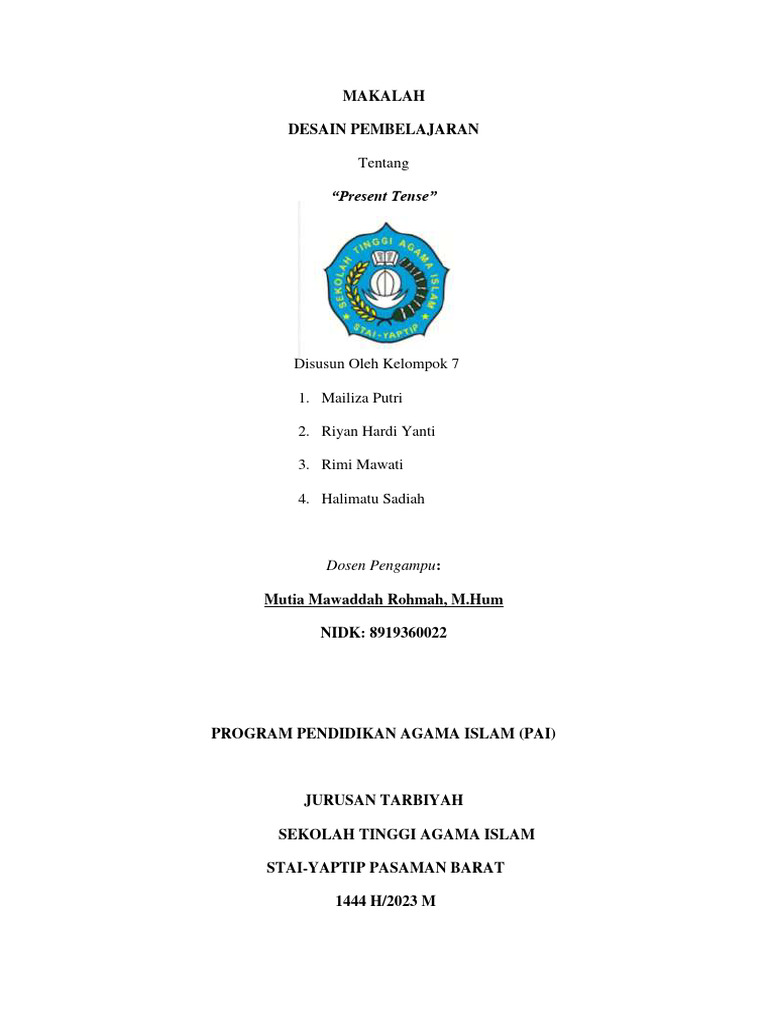 Makalah Simple Present | PDF