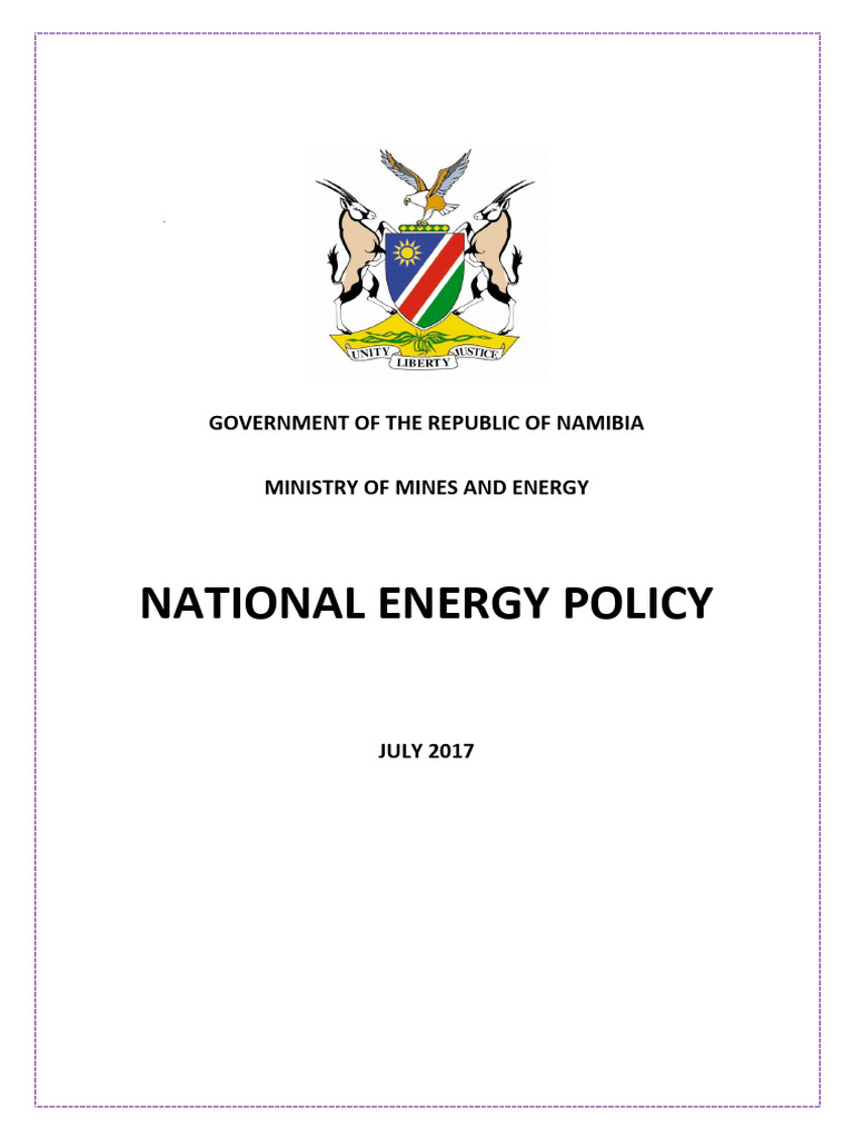 National Energy Policy - July 2017 | PDF | Renewable Energy | Petroleum