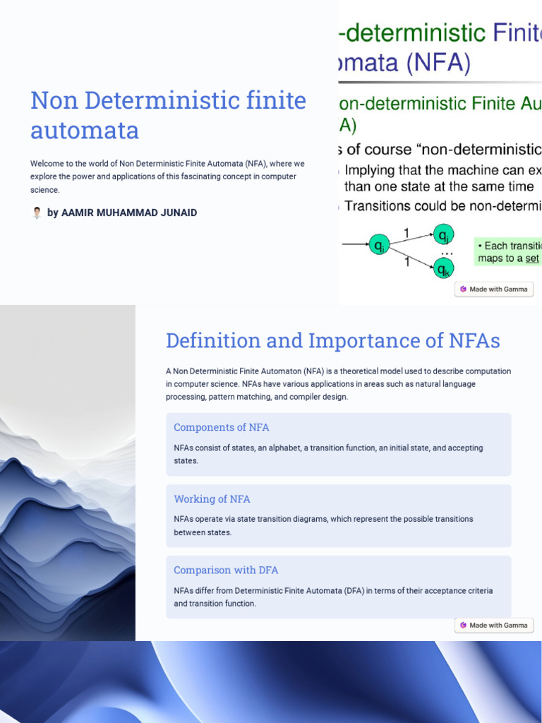 Non Deterministic Finite Automata Pdf Models Of Computation Theory Of Computation