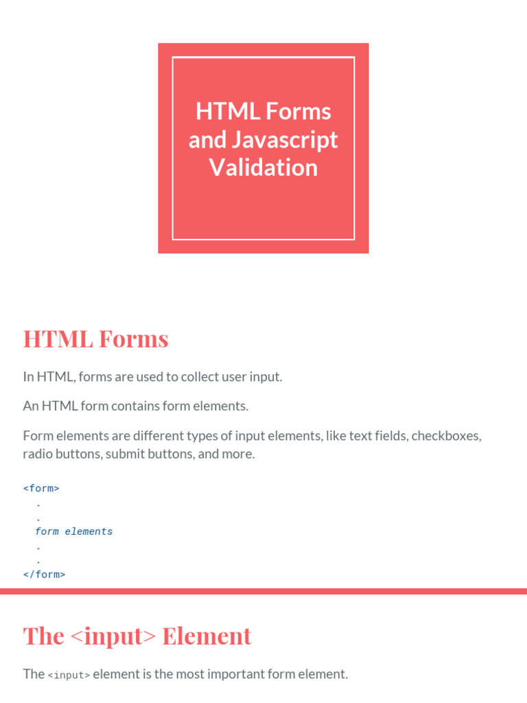 Javascript Form Validation Pdf Software Web Development