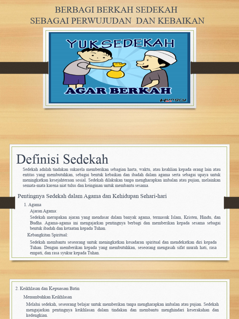 Sedekah | PDF | Gaya Hidup