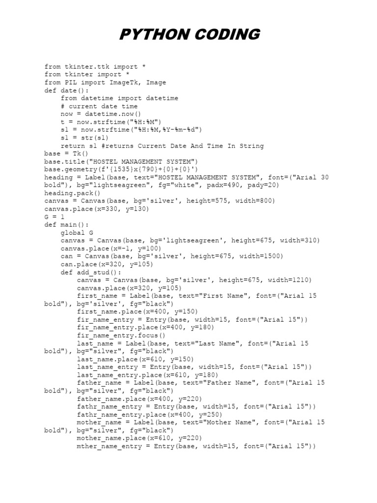 Python Coding | PDF | Arial | Computing