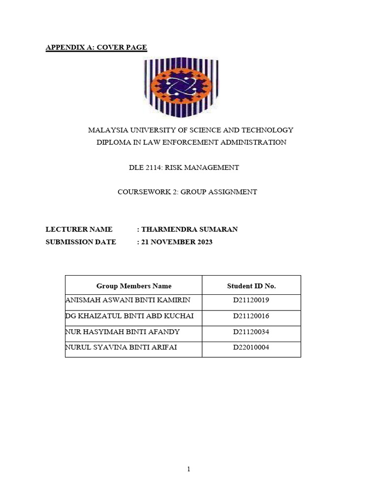 Risk Management Report | PDF | Risk Management | Risk