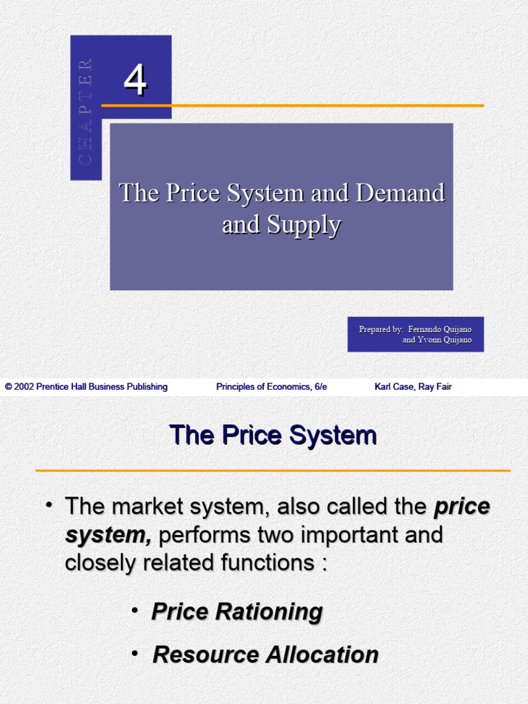 Ch04.the Price System and Demand and Supply | Download Free PDF ...