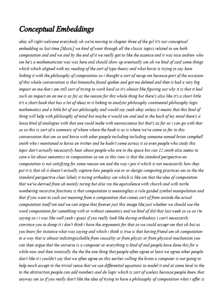 Conceptual Embeddings | PDF | Mathematical Logic | Reason