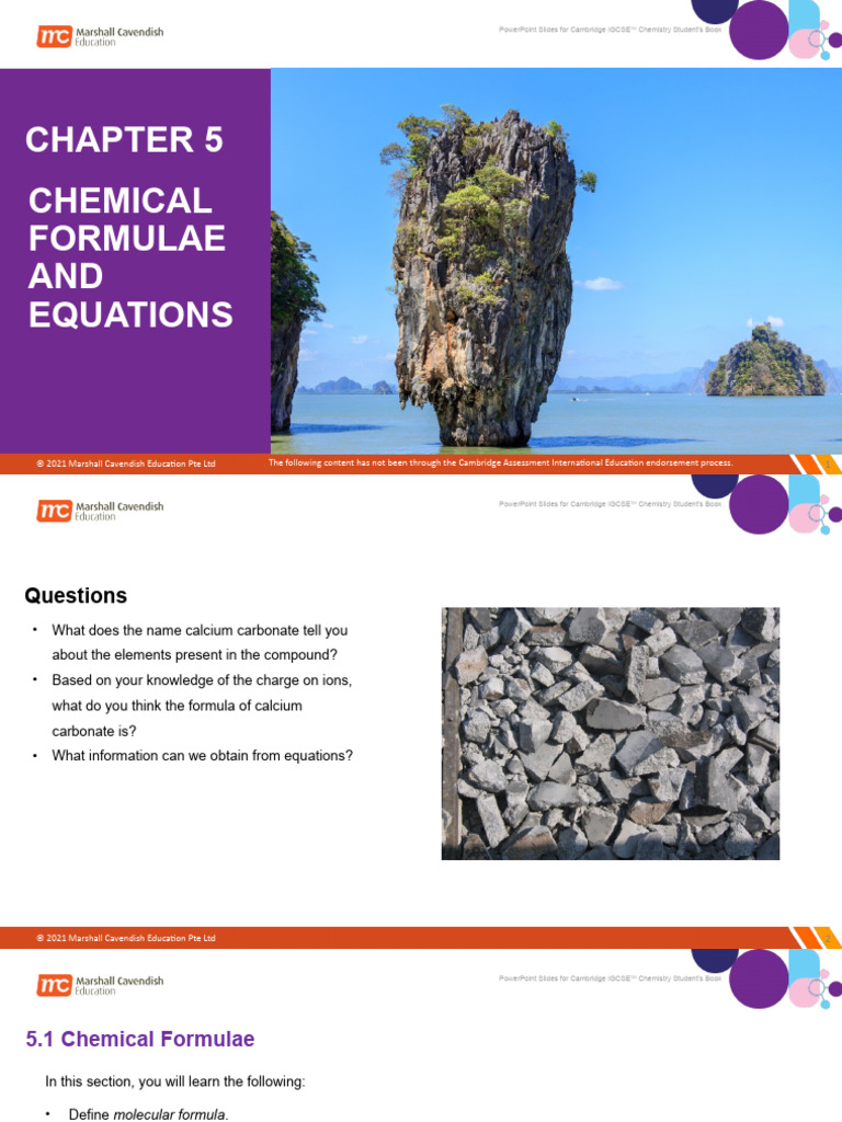Mce Igcse Chemistry PPT c05 | PDF | Chemical Compounds | Chemistry