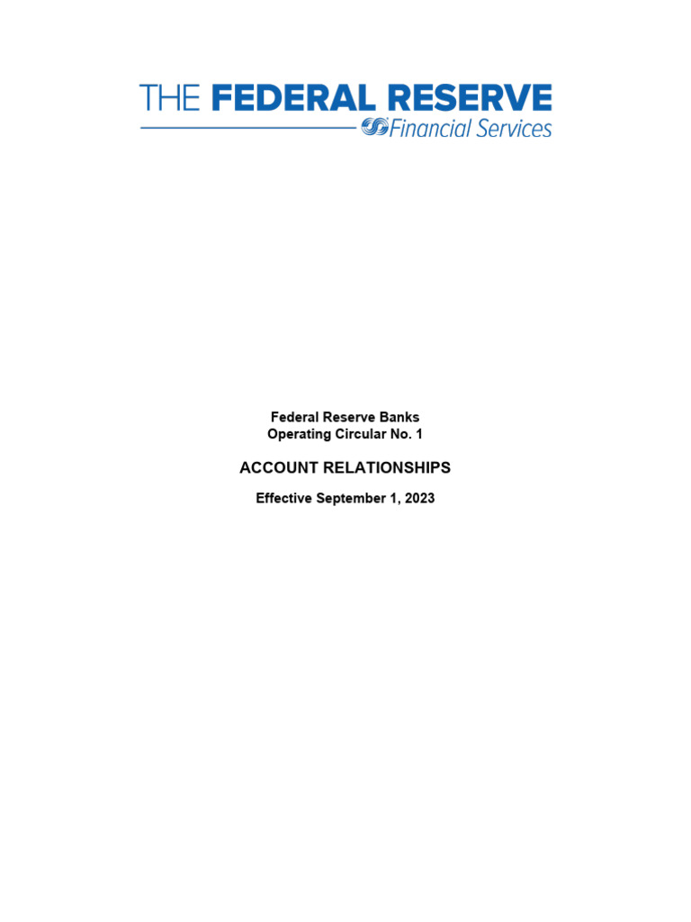 Operating Circular 1 Account Relationships - 090123-Operating-Circular ...