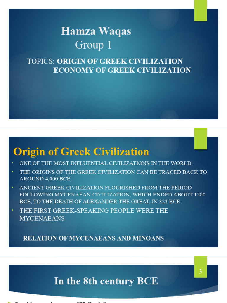 Origin of Greek Civilization | PDF | Greeks | Ancient Greece