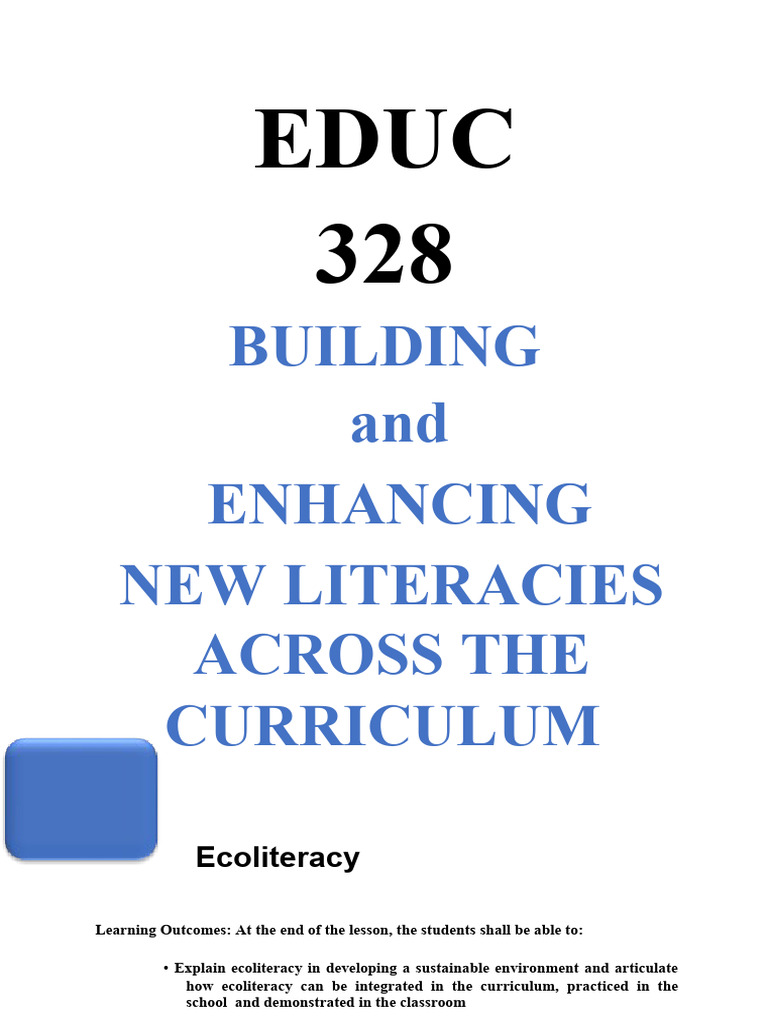 Module 10 Ecoliteracy | Download Free PDF | Sustainability | Learning