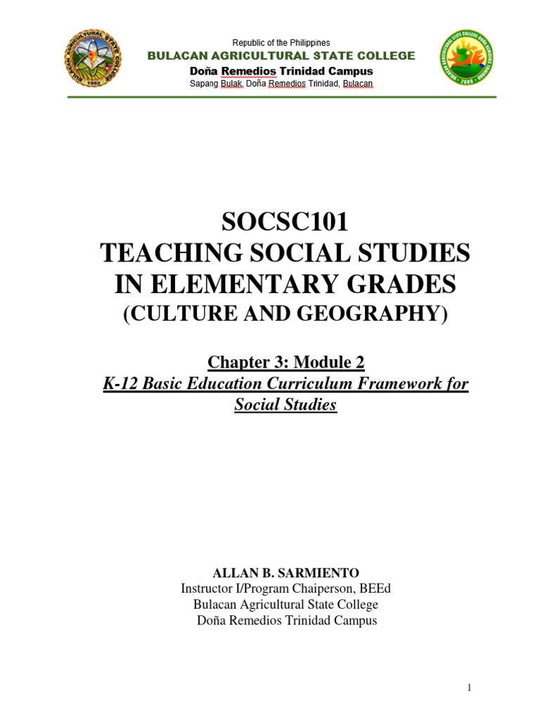 Teaching Social Studies: Culture & Geography | PDF | Curriculum ...