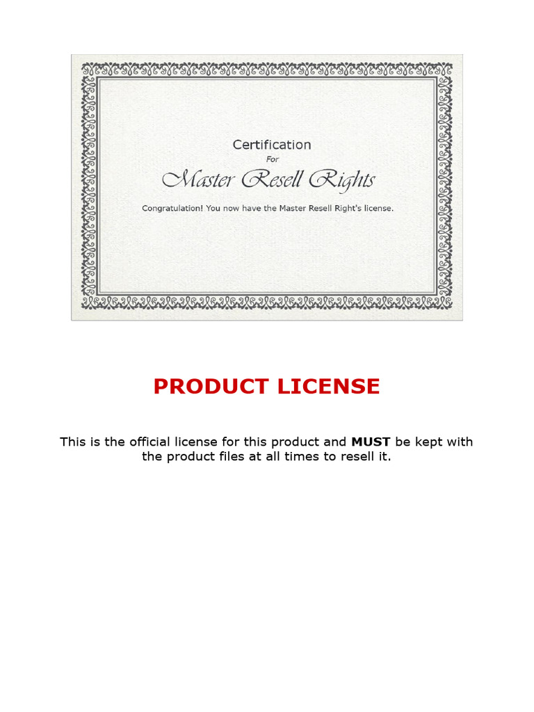 MRR License | PDF | License | Damages