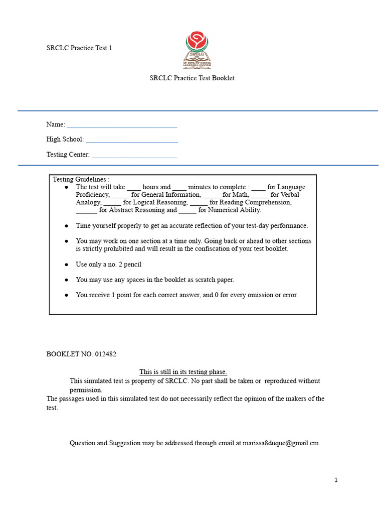 Upcat Practice Test | PDF | Social Sciences | Area