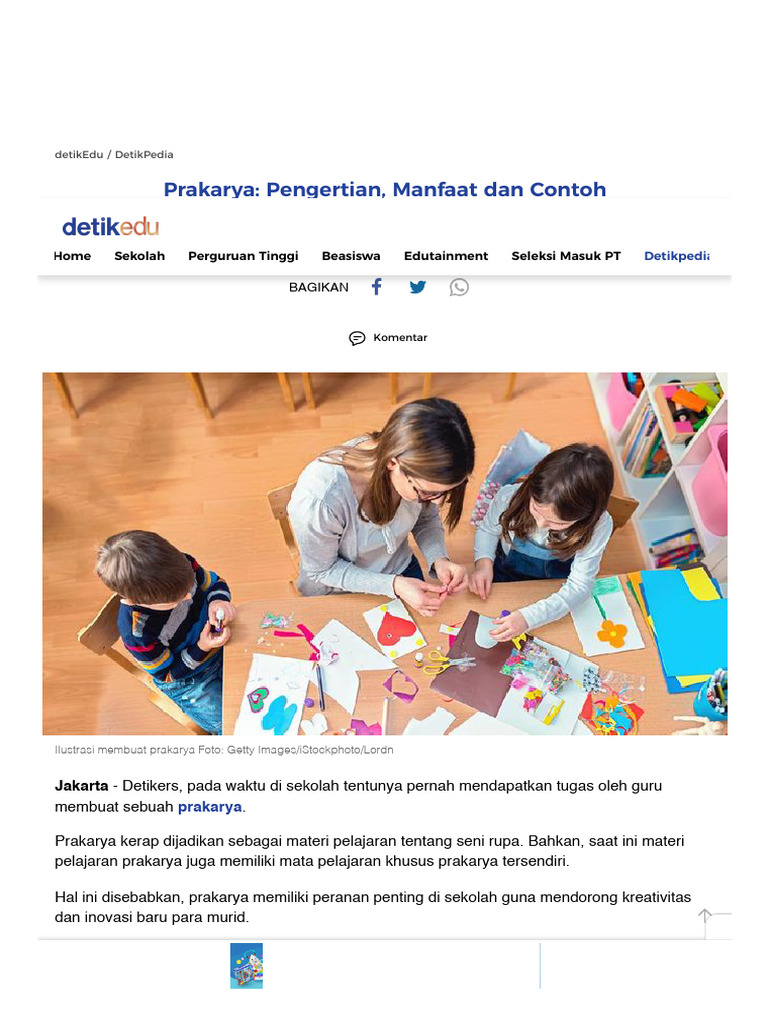 Prakarya - Pengertian, Manfaat Dan Contoh | PDF