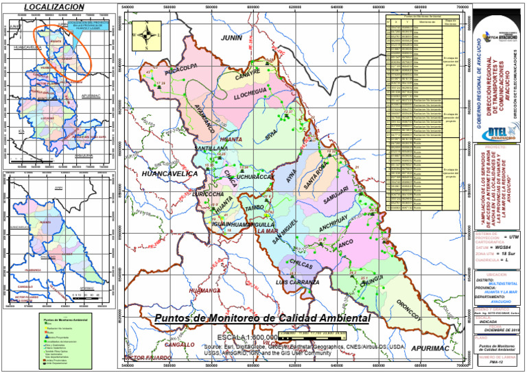Mapa de Puntos de Monitoreo Ambiental | PDF