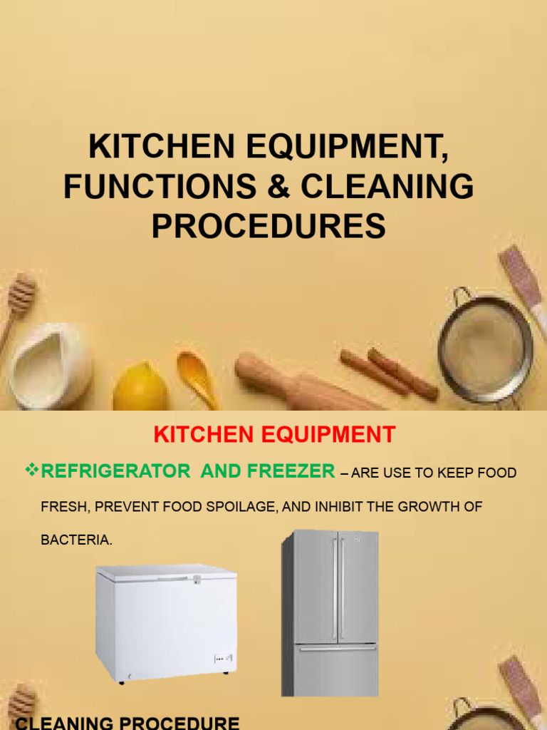 Kitchen Equipment | PDF | Kitchen Stove | Refrigerator
