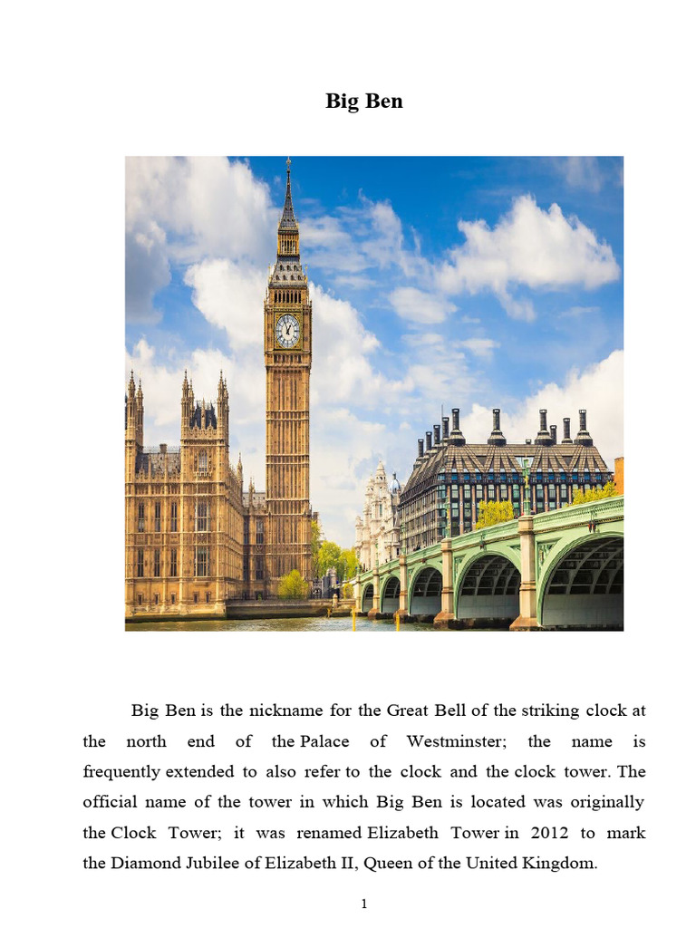 Referat Big Ben | PDF