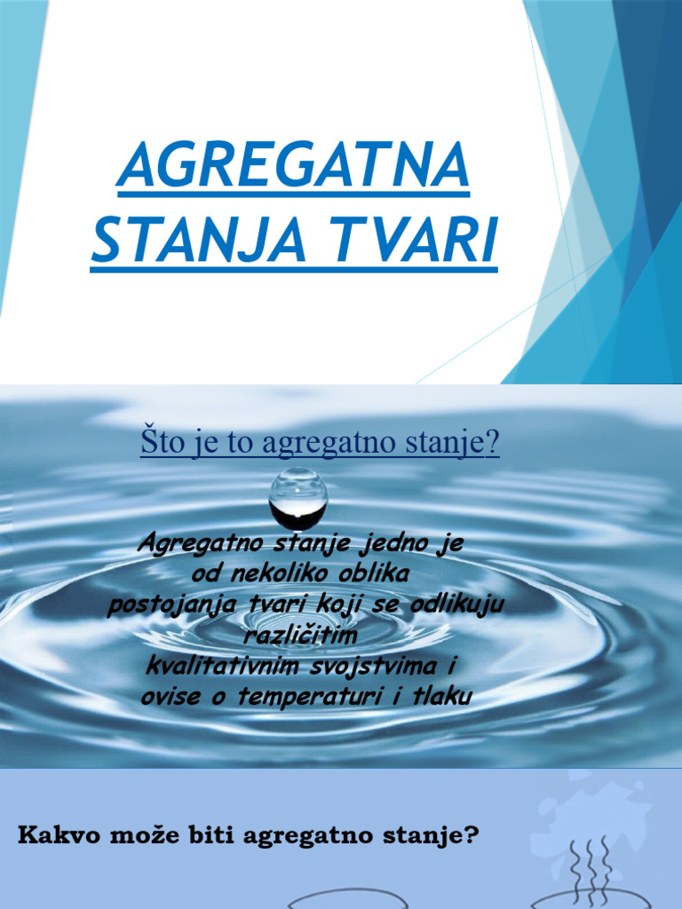 Agregatna Stanja Tvari | PDF