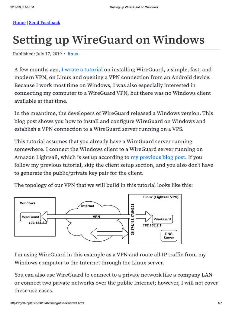 Setting Wireguard | PDF
