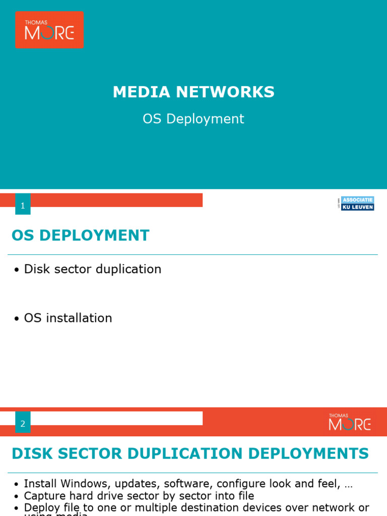 Media Networks - OS Deployment | PDF | Operating System | Installation (Computer Programs)