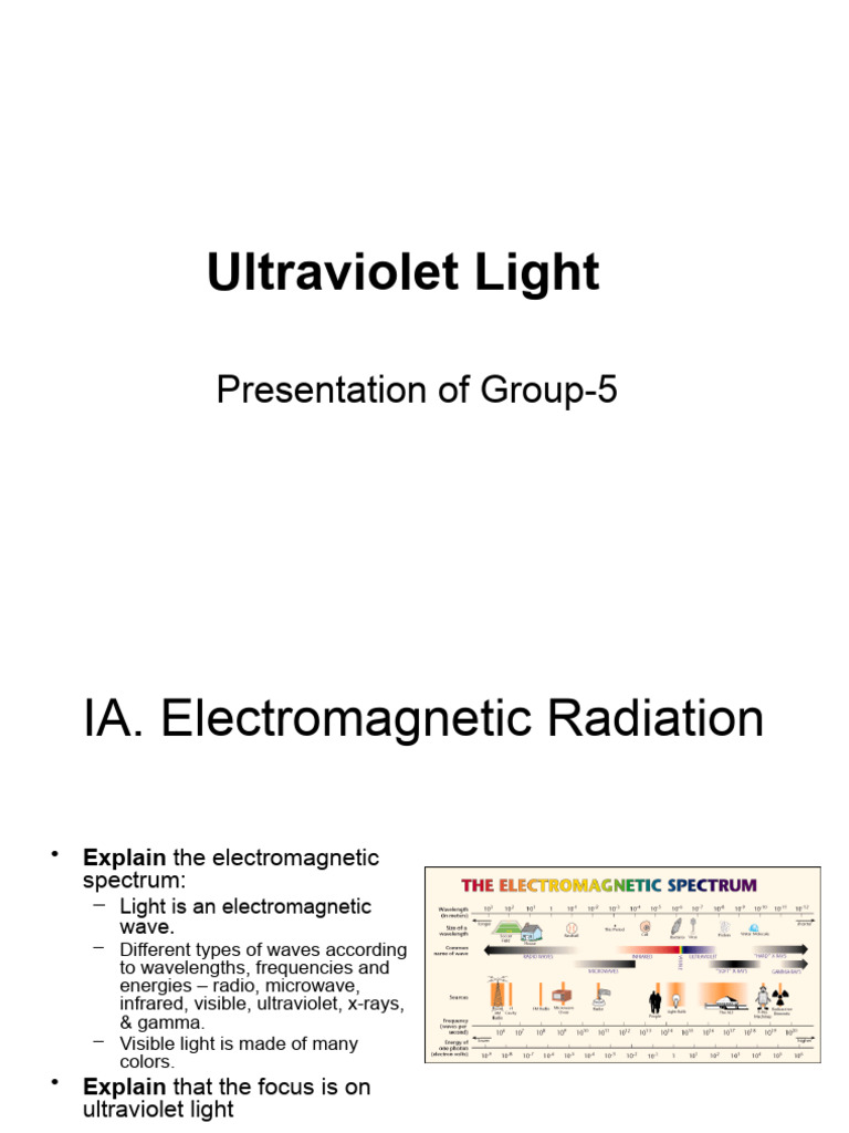 UV Light Group 0 | PDF | Electromagnetic Spectrum | Ultraviolet