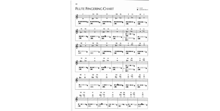 Flute Fingering Chart | PDF