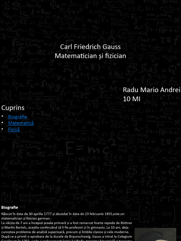 Carl Friedrich Gauss | PDF