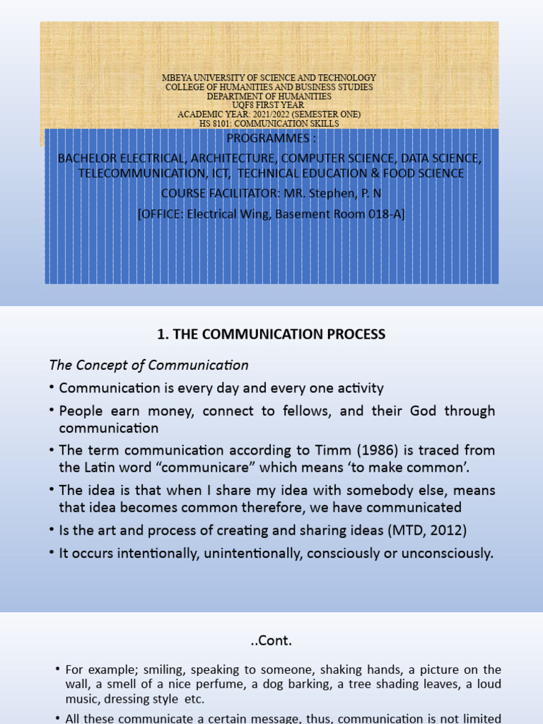 The Communication Process | PDF | Communication | Human Communication