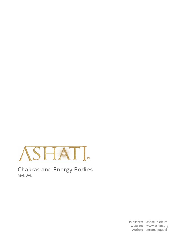 Chakras and Energy Bodies Manual | PDF | Chakra | Thought