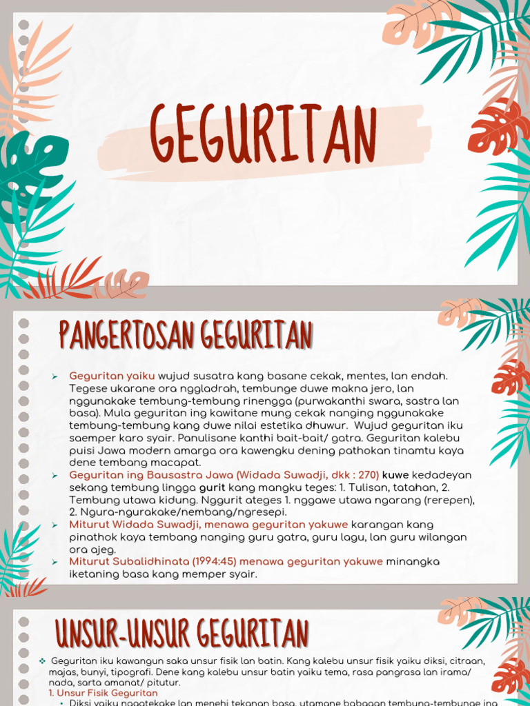 Bab 2 Geguritan | PDF