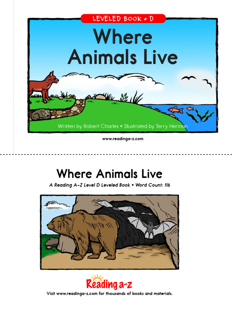 Where Animals Live: A Level D Guide | PDF