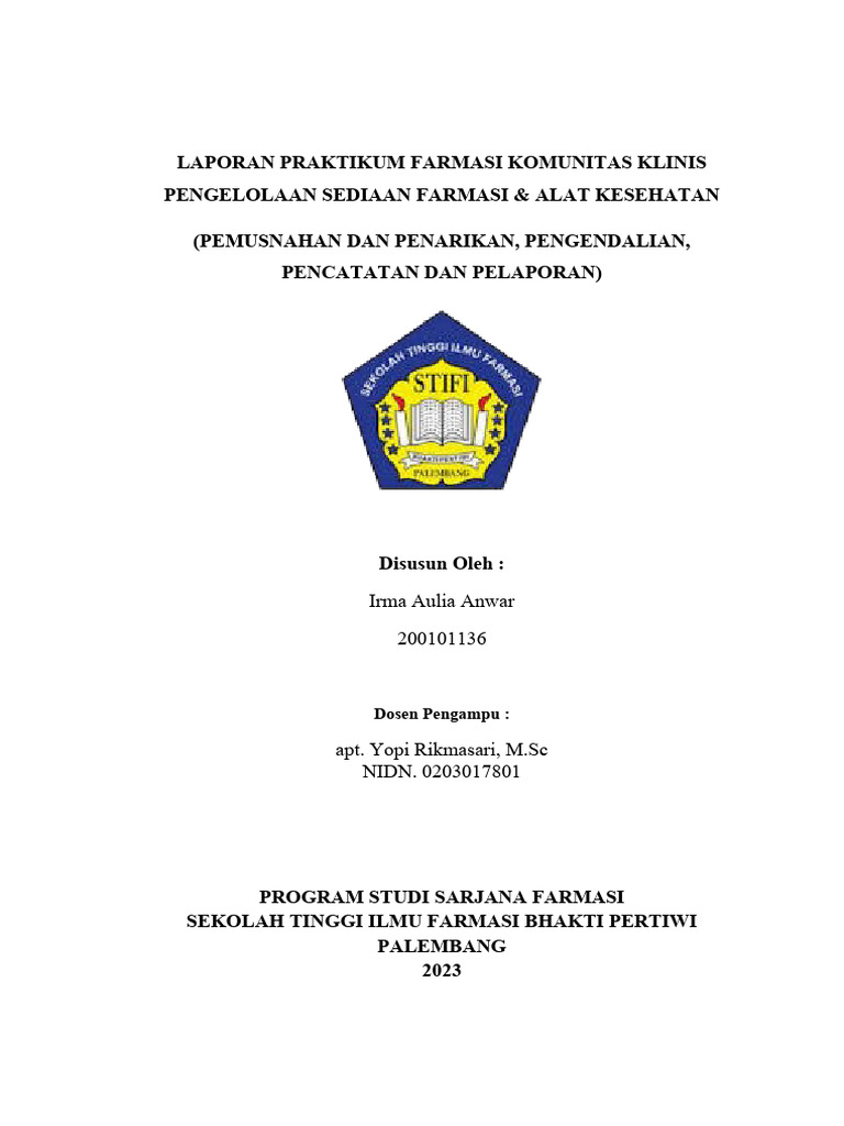 Laporan p2 FKK Aulia | PDF