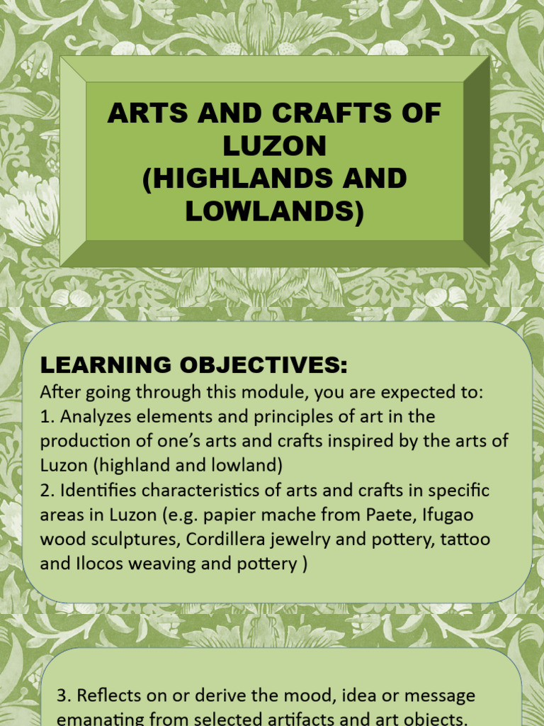Arts and Crafts of Luzon | PDF | Weaving