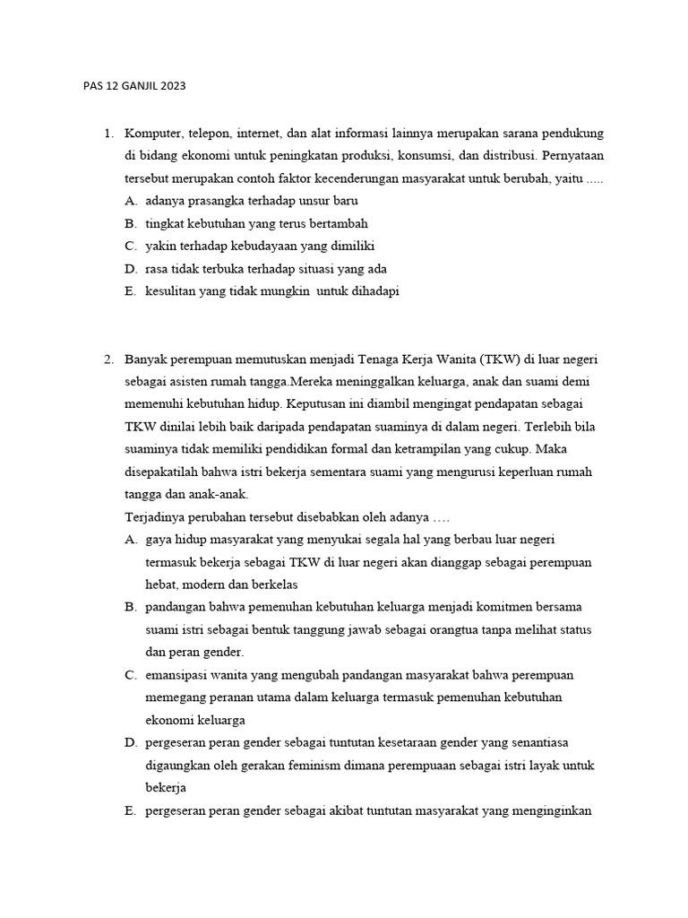 Pas 12 Ganil 2023 | PDF | Sejarah