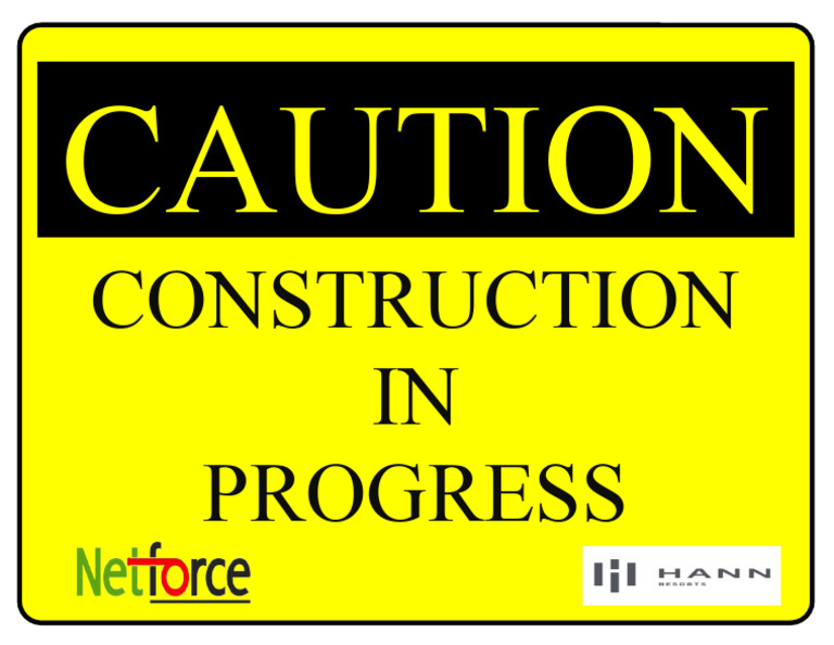 Construction in Progress Sign | PDF