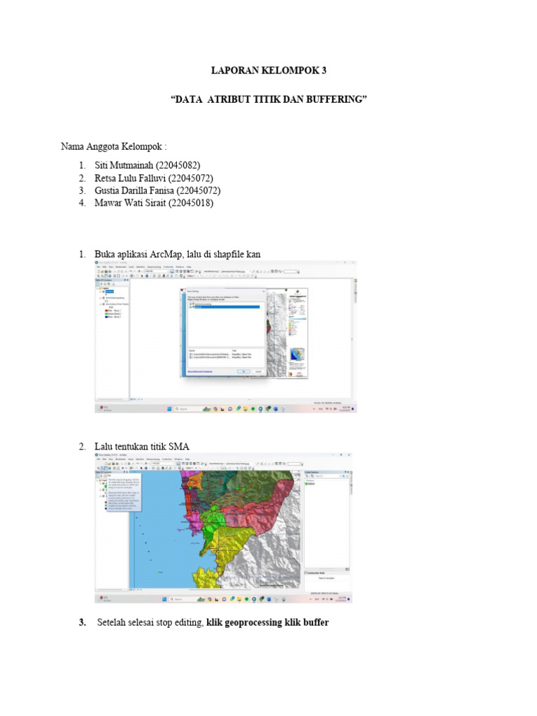 Laporan Kelompok 3 Buffering | PDF
