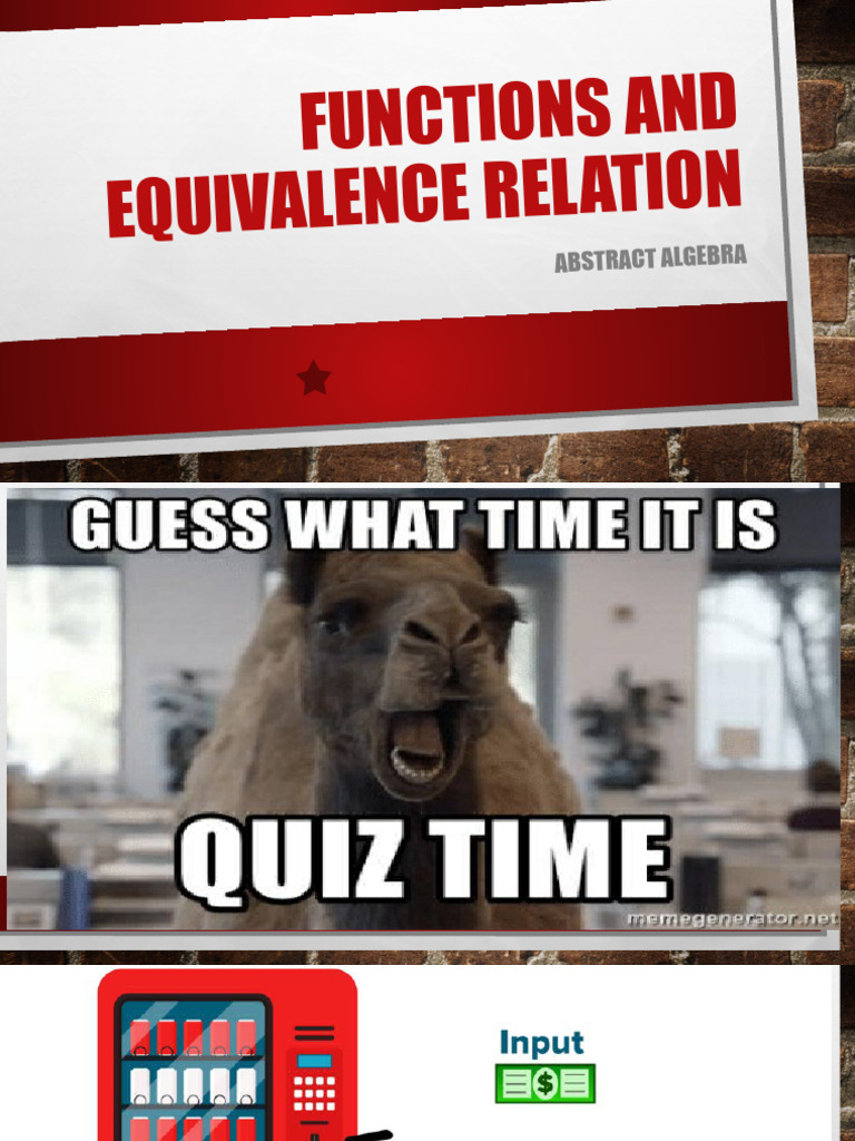 TOPIC 2 - Functions and Equivalence Relation | PDF | Function (Mathematics) | Logic