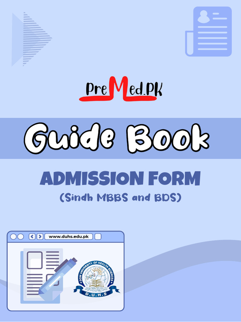 PreMed Sindh Admission Guidebook MBBS BDS | PDF | Career & Growth | Business
