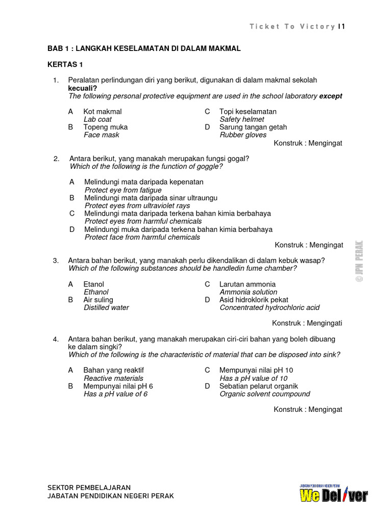 2021 SPM - Modul - Perak Science T4-8-124 | PDF